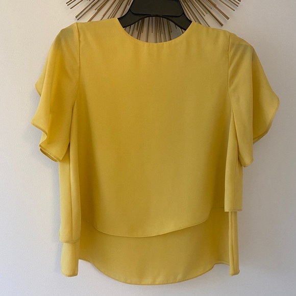 Mango | Tops | Mango Yellow Blouse | Poshmark